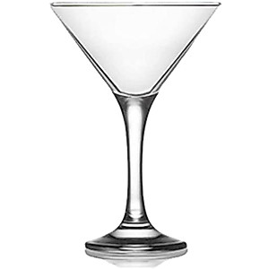 epure Milano Collection 4 Piece Stemmed Martini Glass Set - For Drinking Martinis, Manhattans, Vodka, Gin, and Cocktails (Martini Glass (6 oz))