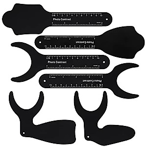 Annhua Dental Contraster Intraoral Photographic, 6 PCS Dental Photo Contrast Kit Palatal Intraoral Photography Kit Black Background Board for Dental Clinic, Lab - Autoclavable