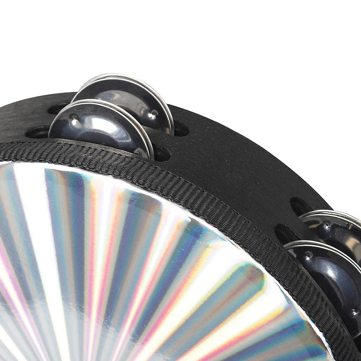 3 Pack Tambourine 8" Percussion Hand Drum Musical Educational Dance Props 3pcs Silver 8inch