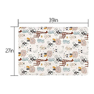 Babygoal Pack n Play Baby Play Playard Sheets,Organic Cotton,2 Pack Portable Playard Mattress Cover 27x39x4 inches,2CYXW12-B