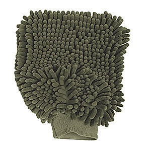 Clean Paws - Chenille Microfiber Dog Towel Mit - 9.5X7 Inches/Attractive, Durable, Super Absorbent, Washable. by Ethical Pets