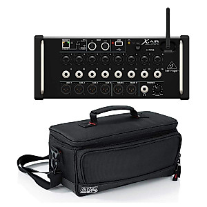 Behringer X Air XR16 Digital Mixer for iPad/Android Tablet with Wi-Fi and USB Recorder - Bundle With Gator Cases Padded Nylon Bag Custom Fit for Behringer X-AIR Mixer,