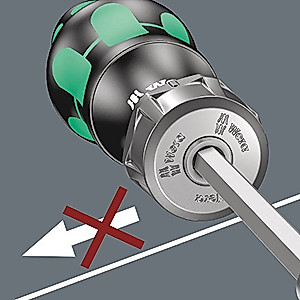 Wera 05073661002 Kraftform Kompakt 27 RA Slotted Ratcheting Screwdriver, 1/4" Head, MULTI