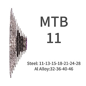 ZTTO SLR Lightweight Wide-Ratio Cassettes for 10 Speed 11 Speed 12 Speed Mountain Bikes (11 Speed 11-46t)