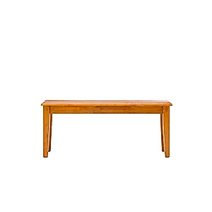 Boraam Shaker Bench, Oak 15 x 44 x 18