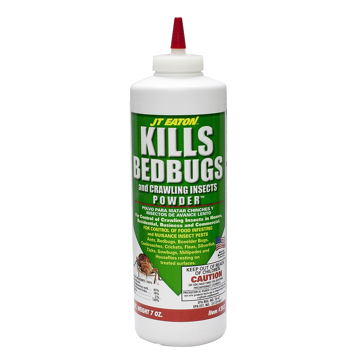 J.T. Eaton Kills Bedbugs and Crawling Insects Powder (2)7 oz. bottles