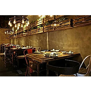 NOTOC E26 LED Light Bulb 4W,Equivalent 40W,E26 Tubular Light Bulb Non Dimmable 2700K Warm White,Antique Clear Edison Filament Bulb,Pack of 6