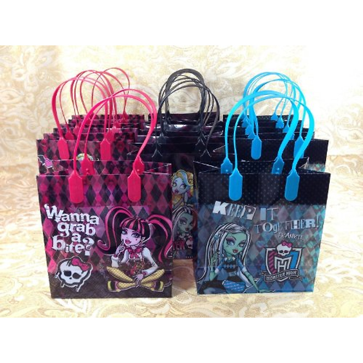 24pc Monster High Treat Bags Loot Bags Party Favors Goodie Bag Gothic Candy Bags