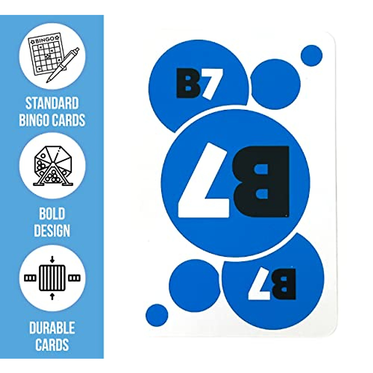 Regal Games - Standard Bingo Calling Cards - 2.5" x 3.5" - High Contrast Numbers & Letters - Durable Plastic Coating - Cardstock - 75 Count (B1 - O75)