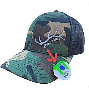 Bend-Able Reed Quiver (Clip-on) 2-Pack for Diaphragm Mouth Reeds. Quick Access to Your Elk, Turkey, Coyote Mouth Calls