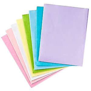 Hallmark Bulk Tissue Paper for Gift Wrapping (Pastel Rainbow, 8 Colors) 120 Sheets for Easter, Mothers Day, Birthdays, Gift Wrap, Crafts, DIY Paper Flowers, Tassel Garland and More