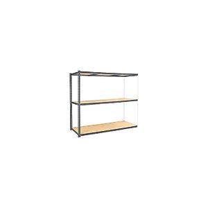 Global Industrial High Capacity Add-On Rack 96x24x60 Levels Wood Deck 800 Lb Per Level GRY