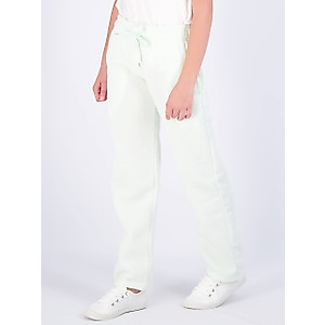 3 Pack: Girls Fleece Girl Open Bottom Sweatpants Pants Soft Athletic Pant Track Warm Sweatpant Casual Pockets Lounge Joggers Sports Pajama Kids Clothing Youth Sweats Wide Teen Running -Set 4,L (14)