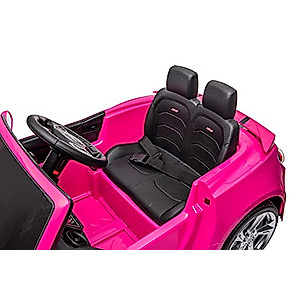 DAKOTT Kids Ride On Sports Car, 12V Battery Powered Chevy Camaro w/Parent Remote Control, Bluetooth, Horn, Music & Headlights Taillights for 3-6 Years
