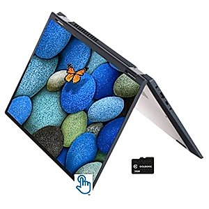 Newest Lenovo IdeaPad Flex 5 14" 2-in-1 Laptop, FHD IPS Touchscreen, AMD Ryzen 3 5300U Quad-Core, 4GB DDR4 128GB SSD, HDMI USB-C Bluetooth Webcam Windows 10S, Abyss Blue, Goldoxis Card