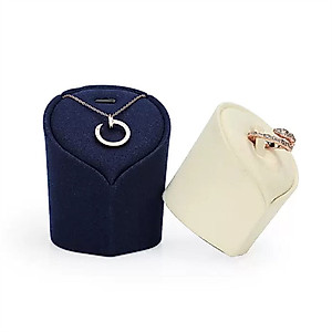 GLigeT Jewelry holder Ring Display Stand Round Showcase Jewelry Organizer Holder for Rings Trade Show Countertop Ring Bearer for Women Jewelry display (Color : C)