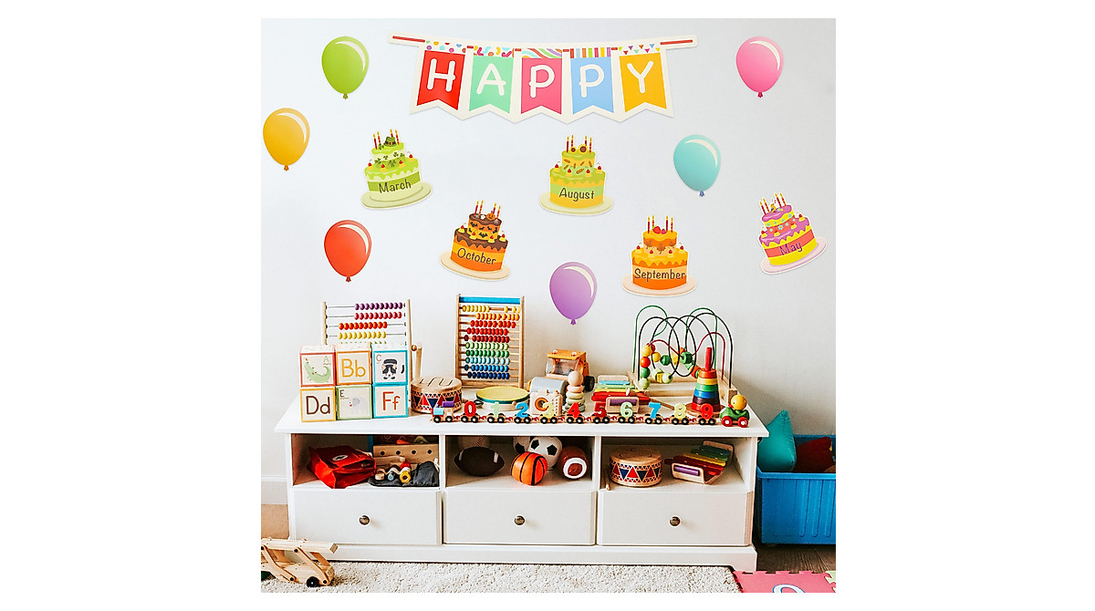 Mr. Pen Happy Birthday Bulletin Board Set - Classroom Decorations