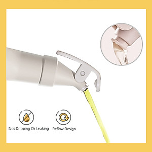 Honey Dispenser No Drip Glass With Stand Honey Jar Syrup Dispenser Glass Bottle Oil Bottle Sauce Dispenser Glass Oil Dispenser Honey Containers Syrup Bottles Syrup Pourer 2PCS, 10.62''X3.07''X3.07''