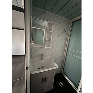 Prefab Expandable Portable House, 19x20 ft, Tiny House with 2 Bedroom Fully equiped Bathroom and Kitchen