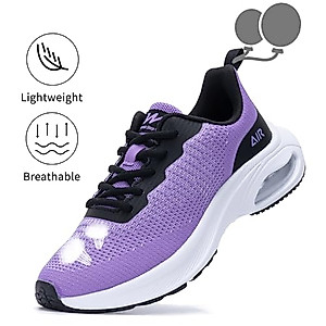 JARLIF Air Running Shoes for Women Athletic Tennis Sport Shoes Casual Walking Gym Jogging Sneaker PurpleBlack 8