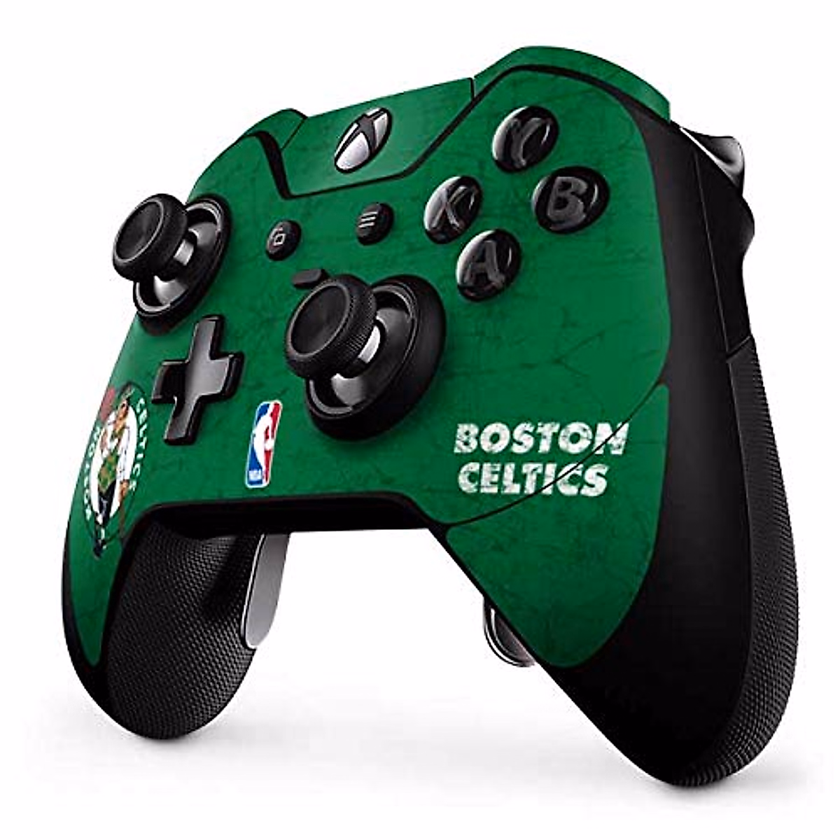 Skinit Decal Gaming Skin Compatible with Xbox One Elite Controller - Officially Licensed NBA Boston Celtics Green Primary Logo Design