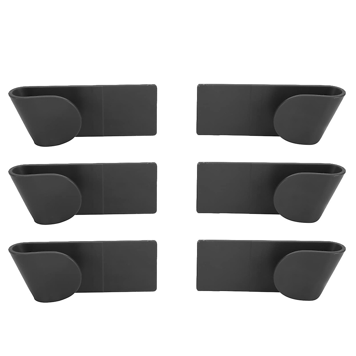 6Pcs Pot Lid Storage Rack Holder Organizer for Cabient, ABS Punch Free Pot and Pan Lid Storage Rack, Wall Mounted Pot Lid Holder Kitchen Hacks, Household Pot Lid Hanger for Home Kitchen