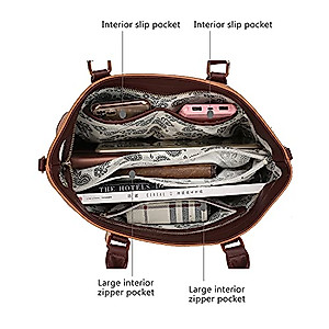 MKF Shoulder Handbag for Women: PU Leather Satchel-Tote Bag, Top-Handle Purse, Ladies Pocketbook