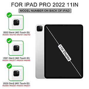 Soke for iPad Pro 11 Case (M2) 2022/2021/2020 with Pencil Holder - [Full Body Protection + Apple Pencil Charging + Auto Wake/Sleep], Soft TPU Back Cover for 2022 iPad Pro 11 inch(Book Black)