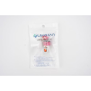 LEIZHAN Cute Coffee USB Flash Drive Computer Memory Stick USB Pendrive for Teachers, Students, Family and Friends (32GB, Pink Coffee)