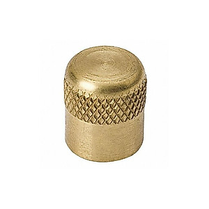 Mueller Streamline 1/4" Flare Seal Cap Finger Tightening, NFT5-4, A 16447 (Brass, Brass)