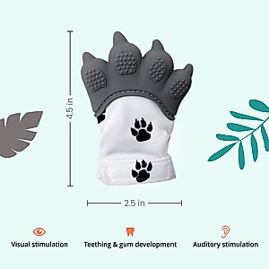 KCMI Baby Teething Mitten: Soothe Your Baby's Gums with The Ultimate Teether Hand Mitt