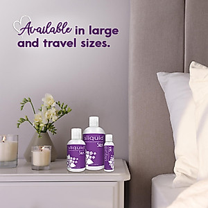 Sliquid Silk Intimate Lubricant - Silicone & Water-Based Lube Blend for Women/Men/Couples, Hypoallergenic Lube, Hybrid Silicone Lube & Water-Based Lubricant, Waterproof, Unscented, 4.2 Fl Oz