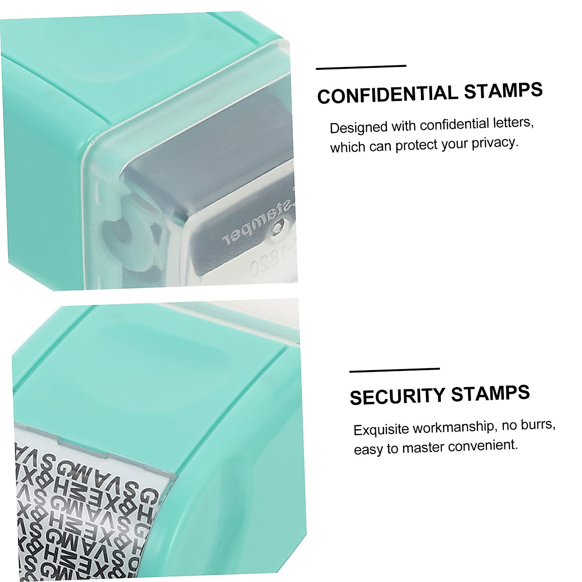 VILLCASE 2 Pcs Confidentiality Seal Identity Protection Guard Your Id Roller Office Gadgets Multi- Color Roller Stamp Identity Guard Stamp Anti Stamp Mini Plastic Telephone Number