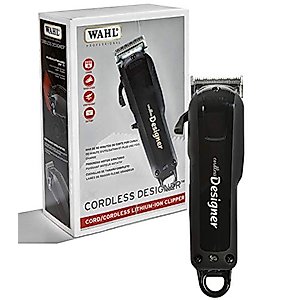 Wahl Professional - Cordless Designer Clipper with 90+ Minute Run Time Cord Cordless Convenience for Professional Barbers and Stylists - Model 8591