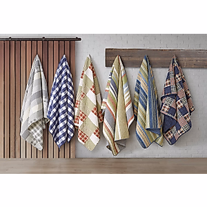 Eddie Bauer - King Quilt Set, Reversible Cotton Bedding with Matching Shams, Lightweight Home Decor for All Seasons (Arrowhead Blue,3pieces, King)