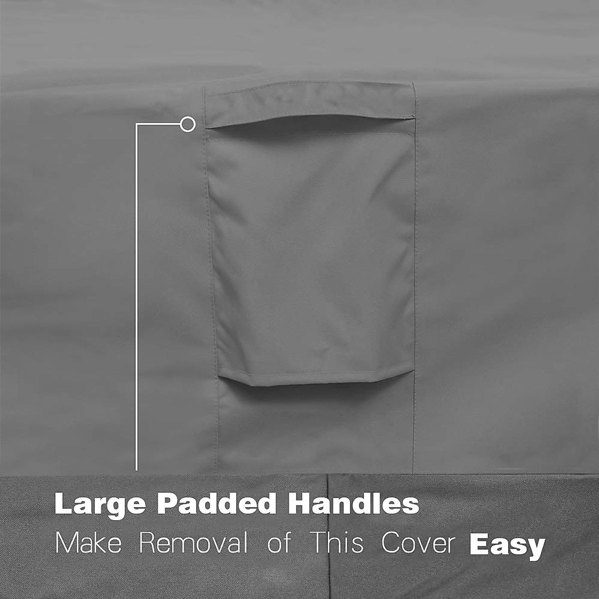 Vailge Patio Chair Covers, Lounge Deep Seat Cover, Heavy Duty and Waterproof Outdoor Lawn Patio Furniture Covers (2 Pack - Large, Grey)