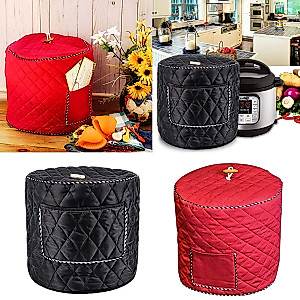 6QT/8QT Electric Pressure Cookers Decorative Pocket Electric Pressure Pot Dust Cover Small Kitchen Appliances Accessories (6 Quart, Red)