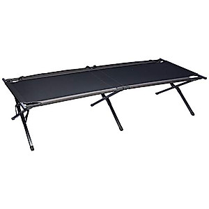 PORTAL Folding Portable, Guest Carry Bag and Side Storage Organizer, Camping Adults Away Tent Sleeping Cot Bed, Supports 300 LBS, Black