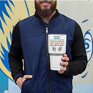 Novelty Gift Unique Secretary Gift - Big Of Humor and Sauce - Ideal Birthday Present for a Sister 30 Oz White Stainless Steel Large Tumbler