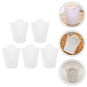 Cabilock Mini Trash Can Mini Trash Bins Mini Trash Container Desktop Trash can Wastebasket Bathroom: Vanity