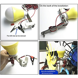 Small Wind Turbine Generator Micro DC Motor Power Wind Turbines Electricity Fan Blades Model Bicycle LED Light DIY Kits for Teaching Physical Power Generation Science Experiment