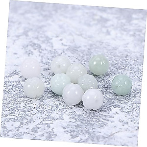 SEWACC 10pcs Obsidian Beads Craft Beads Kit Obsidian Lava Stone Beads Gemstone Loose Beads Jewelery Making Beads Jade Beads Beading Jewelry Set Suite Bracelets Scattered Beads Lotus Charm