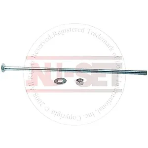 NU-Set Lock | 3/8" by 14" Steel Carriage Bolt | Zinc Plated Carriage Bolt for Corrosion Resistance | Home Improvement & Door Hardware