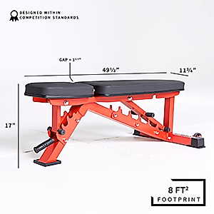 Rep Adjustable Bench, AB-3100 V3 (Blue)