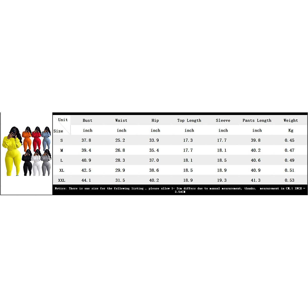 Annystore Women Casual 2 Piece Tracksuit Outfit Ribbed Pullover Crop Tops High Waisted Long Pants Jogger Sets Sweatsuit Grey M