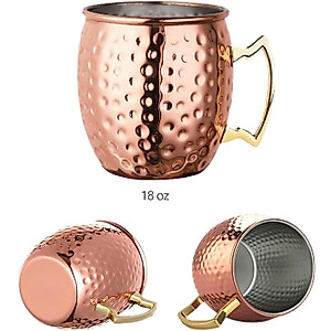 Bltjy Cocktail mug Moscow mule mugs Copper beer mug Copper coffee mugs Kitchen moscow mule Copper mugs Copper mugs Father in law christmas gifts