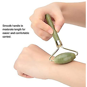 fuvooi Jade Gua Sha Facial Massager Set - 5 in 1 Skin Care Tools With Roller and Massager