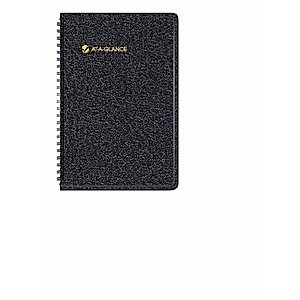 AT-A-GLANCE 2017 Weekly Appointment Book, Black, 4 7/8 x 8 Inches (70-075-05)