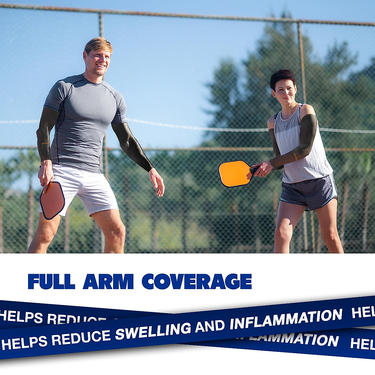 ARMORAY Arm Sleeves for Men - Tattoo Cover Up Sleeves - Arm Sleeves for Women - Sleeves to Cover Arms for Women & Men - Arm Compression Sleeve