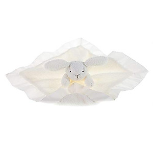 Apricot Lamb Stuffed Animals Soft Security Blanket White Bunny Rabbit Infant Nursery Character Blanket Luxury Snuggler Plush(White Bunny, 14 Inches)